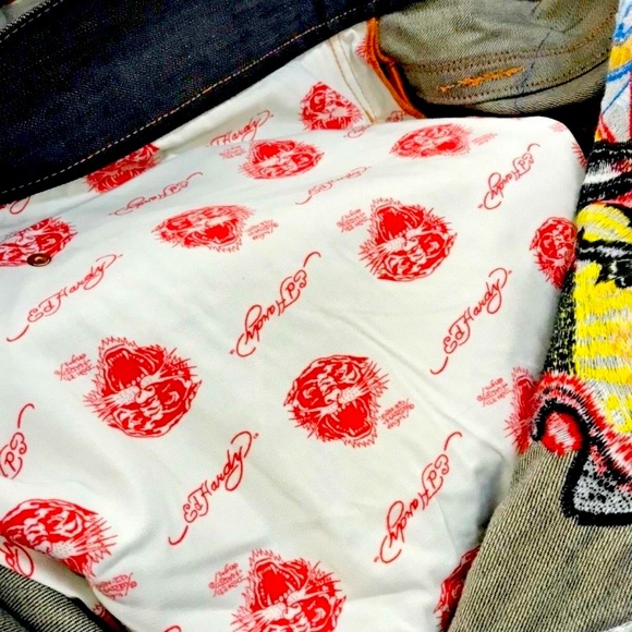 Ed Hardy | Jeans | Mens Ed Hardy Japan Raw Blue Limited Edition Denim ...